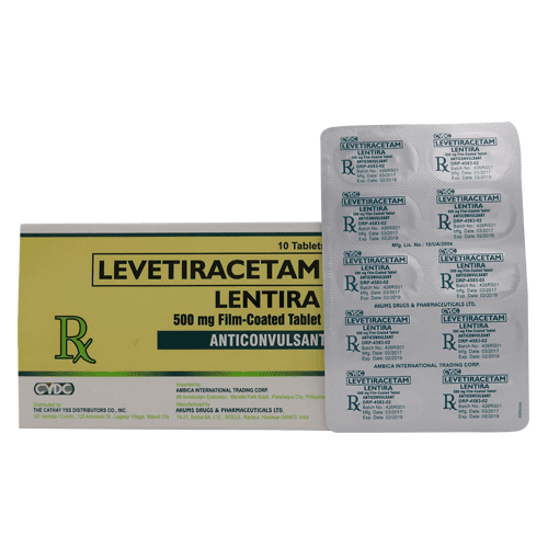 LENTIRA Levetiracetam 500mg Film-Coated Tablet 1's price in the ...